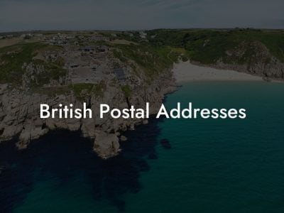 British Postal Addresses - UK Postcode Database - CSV & MySQL Postcodes