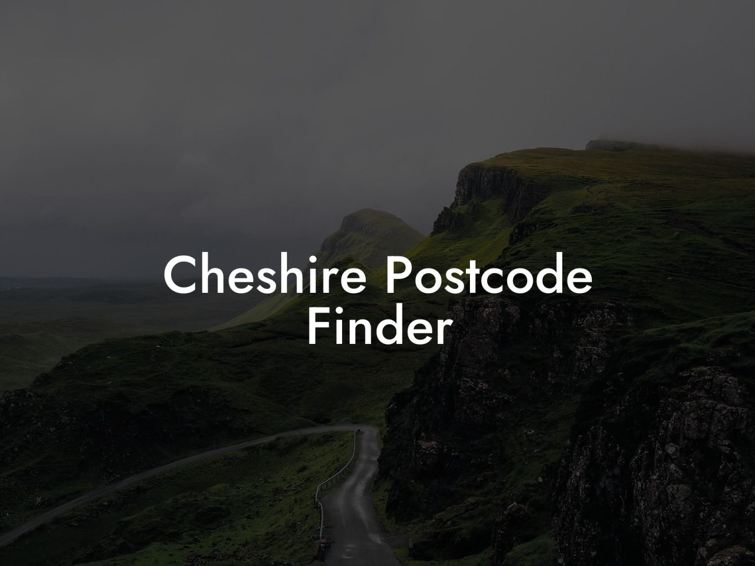 Cheshire Postcode Finder - UK Postcode Database - CSV & MySQL Postcodes