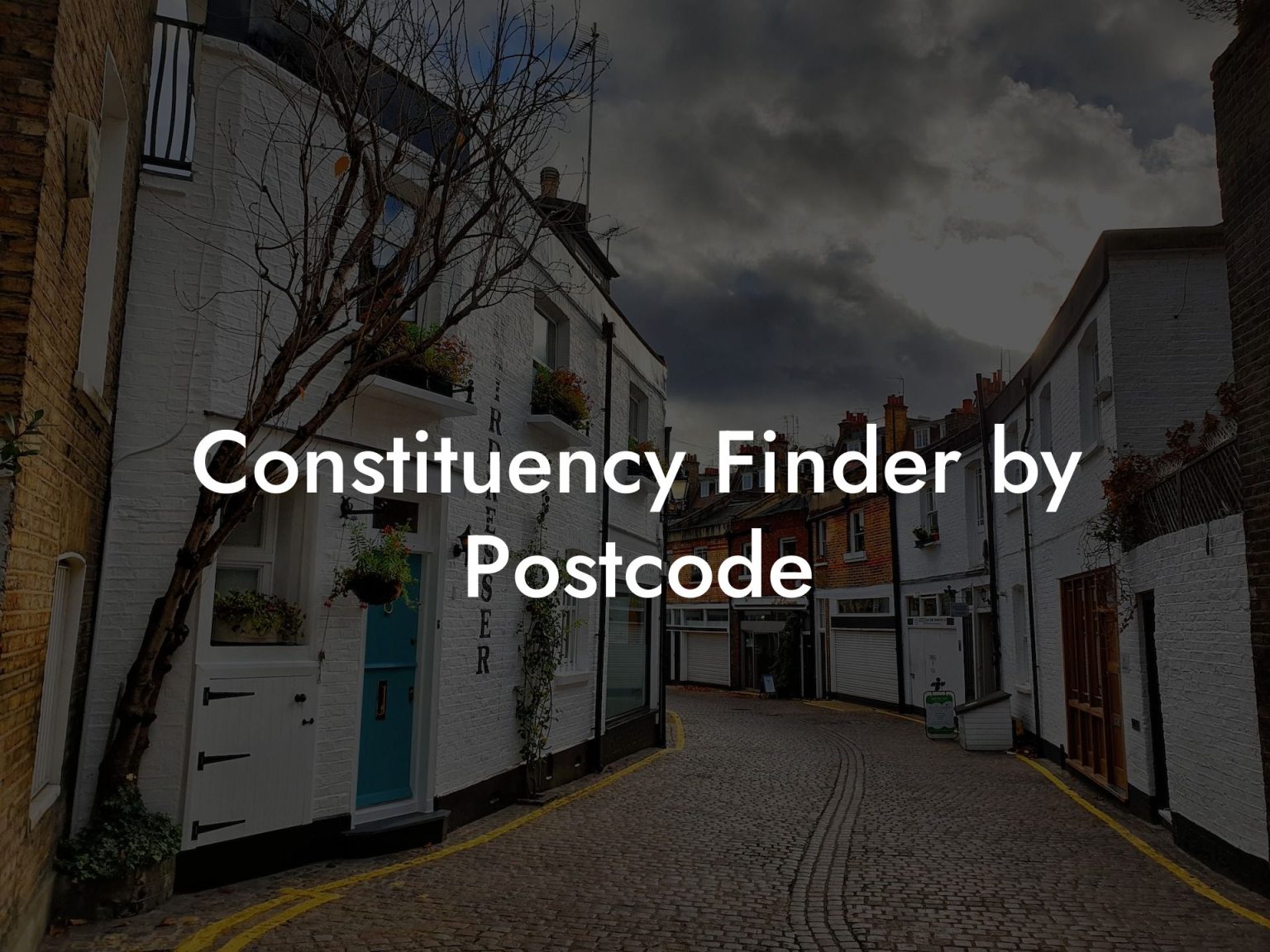 Constituency Finder by Postcode - UK Postcode Database - CSV & MySQL Postcodes