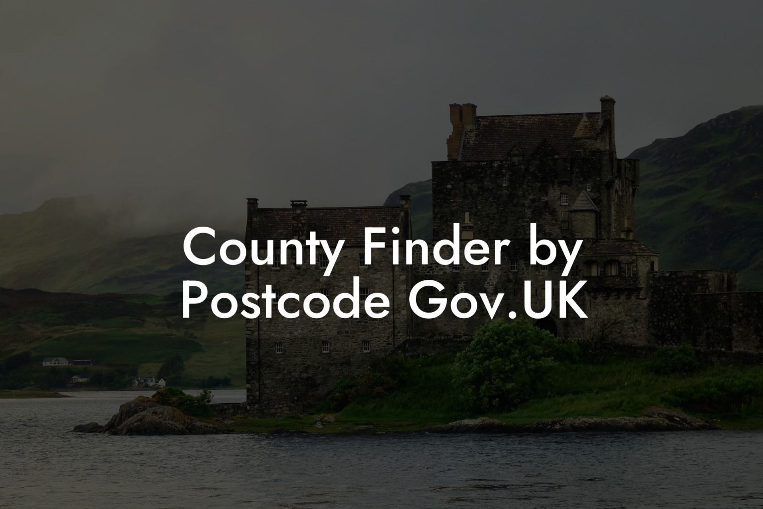 County Finder by Postcode Gov.UK - UK Postcode Database - CSV & MySQL ...