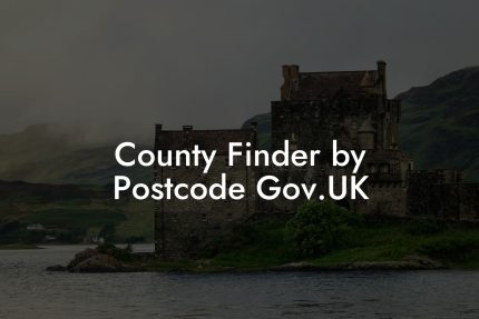 County Finder by Postcode Gov.UK - UK Postcode Database - CSV & MySQL ...