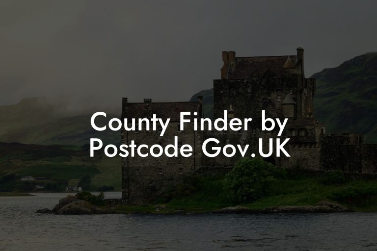 County Finder by Postcode Gov.UK - UK Postcode Database - CSV & MySQL ...