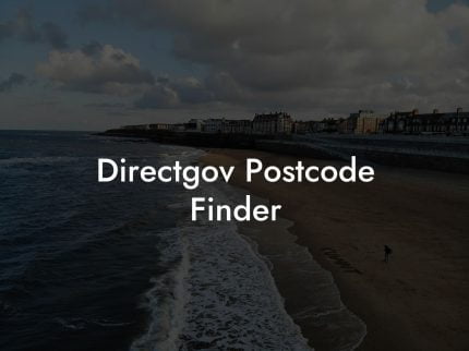 Directgov Postcode Finder - UK Postcode Database - CSV & MySQL Postcodes