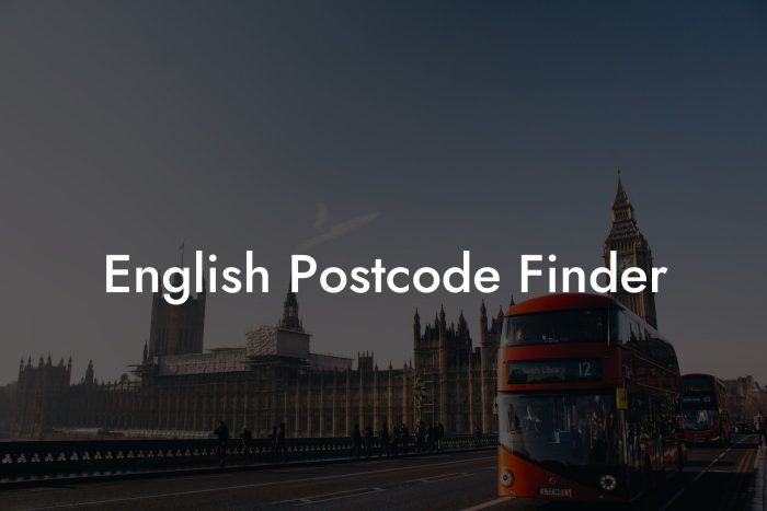 English Postcode Finder - UK Postcode Database - CSV & MySQL Postcodes