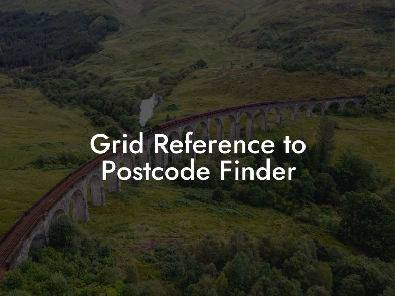 Grid Reference to Postcode Finder - UK Postcode Database - CSV & MySQL ...
