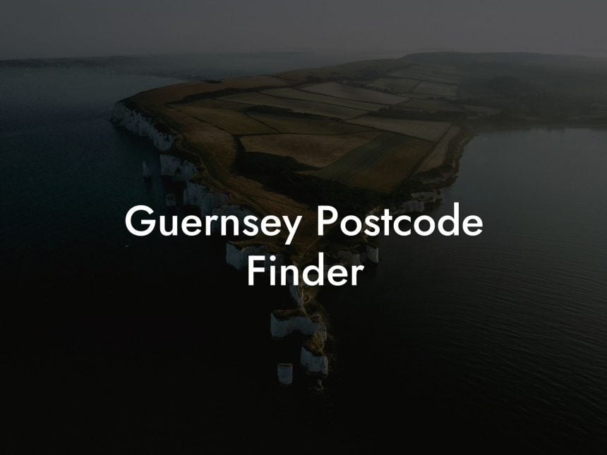 Guernsey Postcode Finder - UK Postcode Database - CSV & MySQL Postcodes