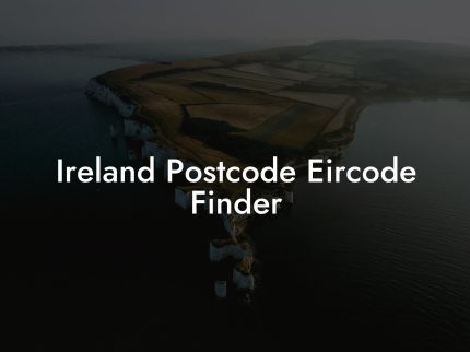 Ireland Postcode Eircode Finder - UK Postcode Database - CSV & MySQL Postcodes