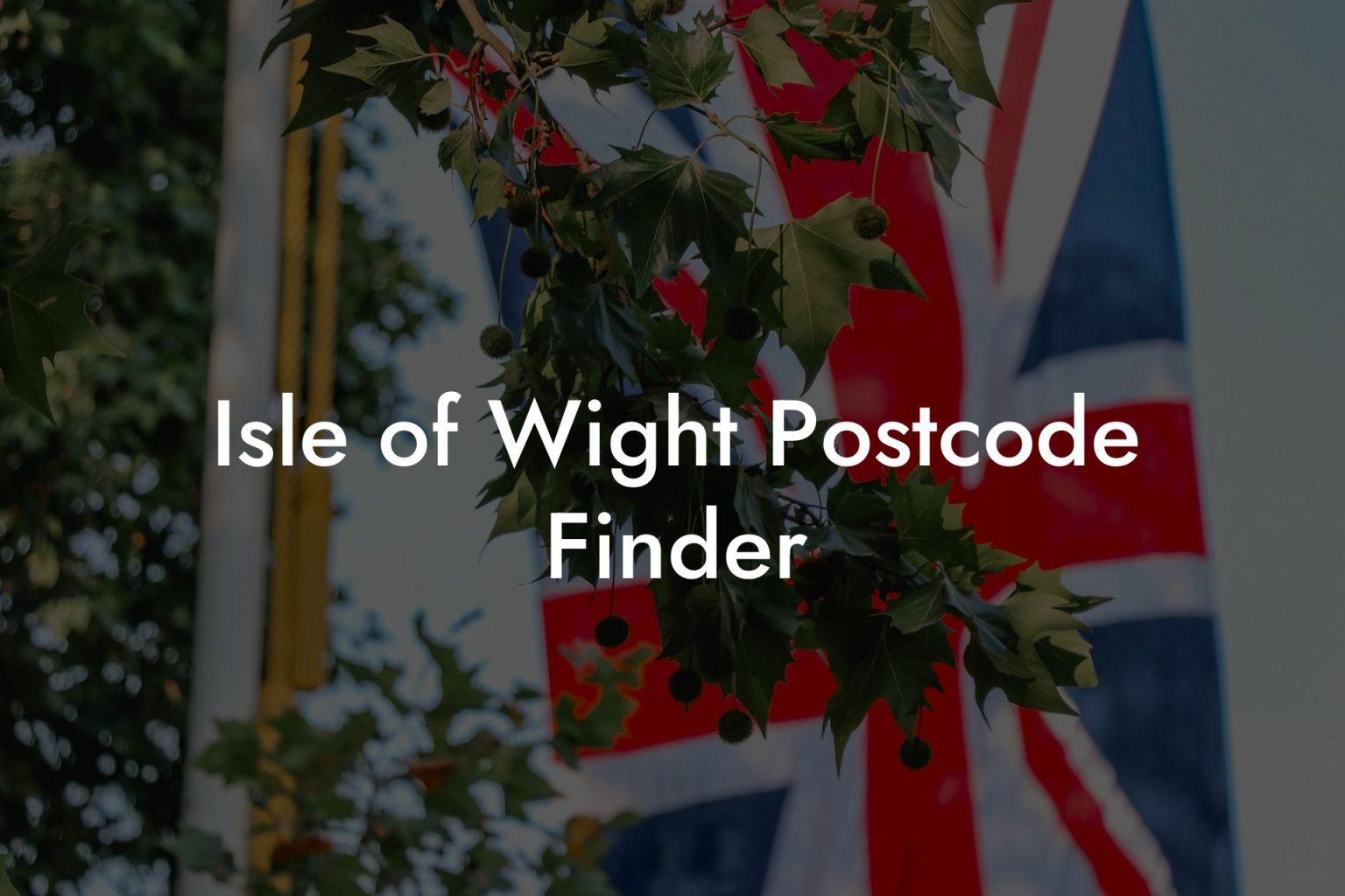 Isle of Wight Postcode Finder - UK Postcode Database - CSV & MySQL ...