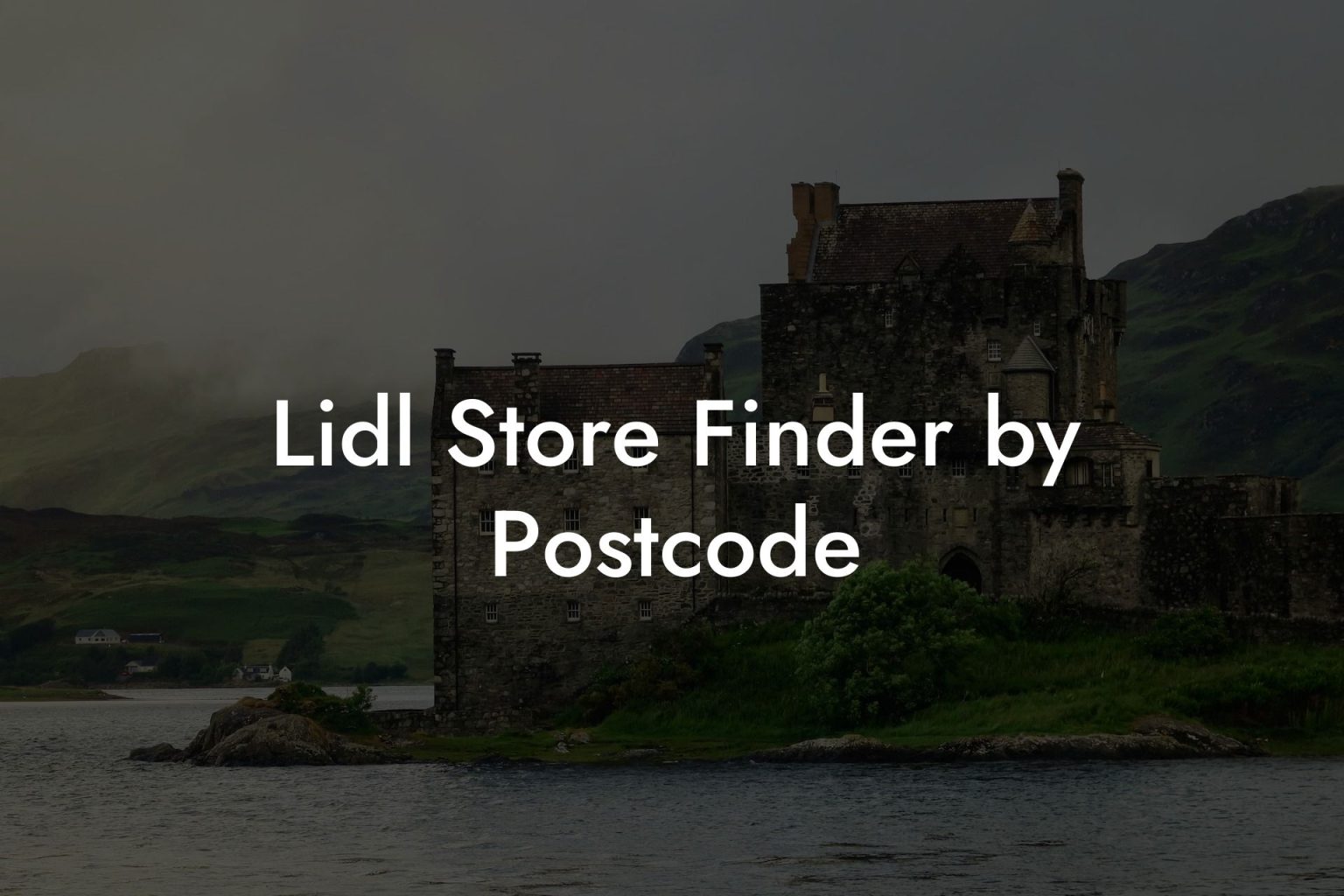 Lidl Store Finder by Postcode - UK Postcode Database - CSV & MySQL Postcodes