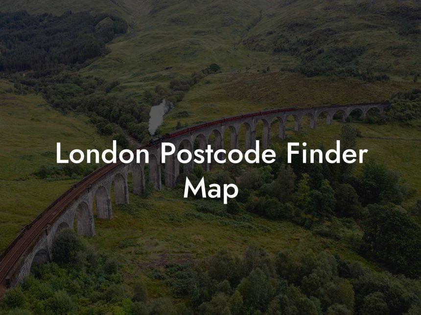 London Postcode Finder Map - UK Postcode Database - CSV & MySQL Postcodes