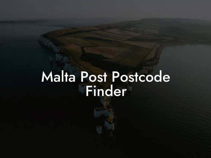 Malta Post Postcode Finder - UK Postcode Database - CSV & MySQL Postcodes