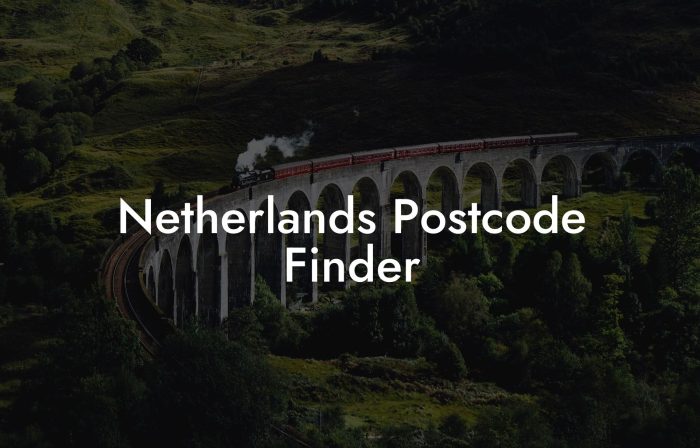 Netherlands Postcode Finder - UK Postcode Database - CSV & MySQL Postcodes