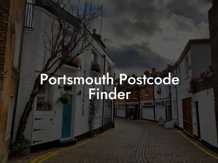 Portsmouth Postcode Finder - UK Postcode Database - CSV & MySQL Postcodes