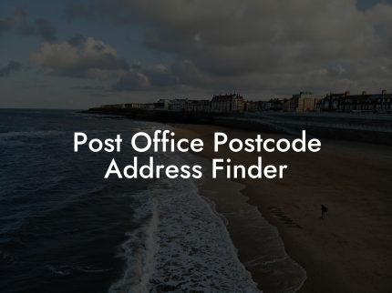 Post Office Postcode Address Finder - UK Postcode Database - CSV & MySQL Postcodes