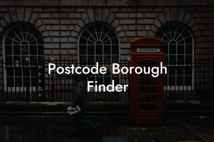 Postcode Borough Finder - UK Postcode Database - CSV & MySQL Postcodes