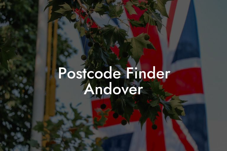 Postcode Finder Andover - UK Postcode Database - CSV & MySQL Postcodes