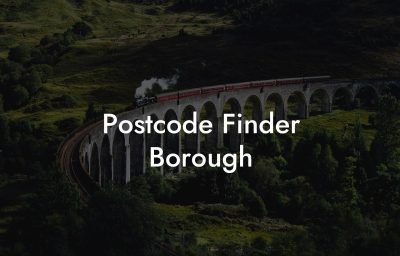 Postcode Finder Borough - UK Postcode Database - CSV & MySQL Postcodes