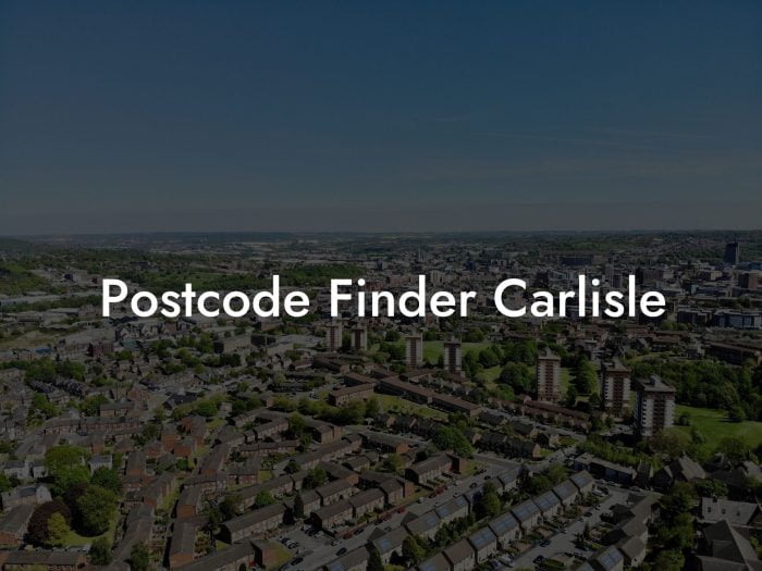 Postcode Finder Carlisle - UK Postcode Database - CSV & MySQL Postcodes