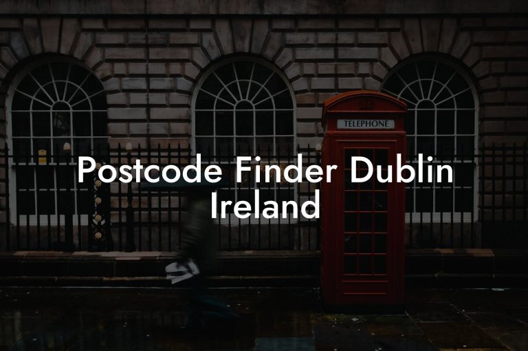Postcode Finder Dublin Ireland - UK Postcode Database - CSV & MySQL ...