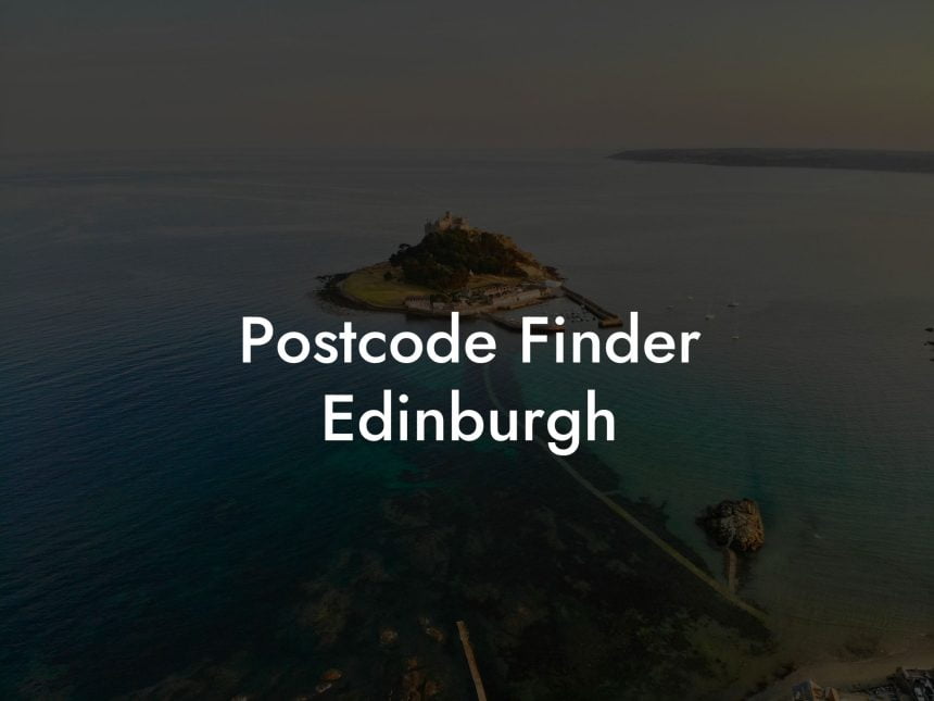 Postcode Finder Edinburgh - UK Postcode Database - CSV & MySQL Postcodes