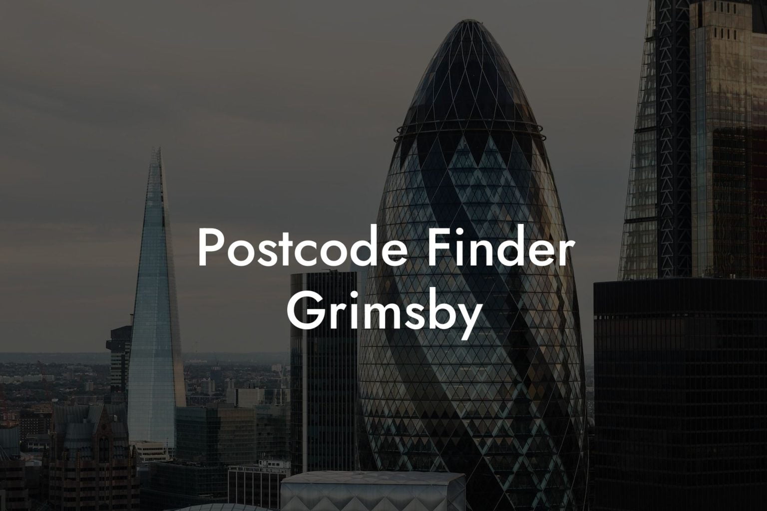 Postcode Finder Grimsby - UK Postcode Database - CSV & MySQL Postcodes