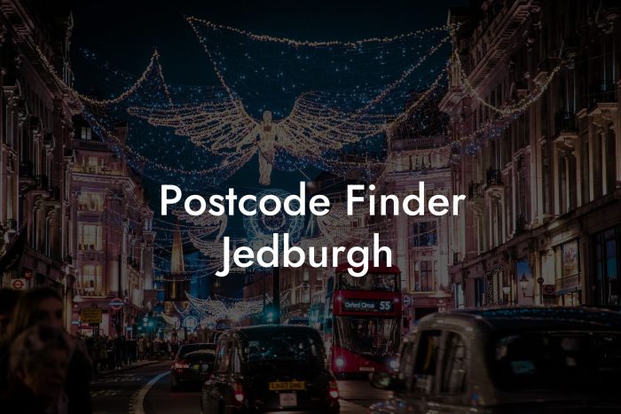 Postcode Finder Jedburgh - UK Postcode Database - CSV & MySQL Postcodes