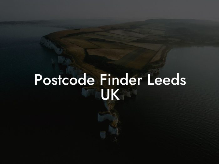 Postcode Finder Leeds UK - UK Postcode Database - CSV & MySQL Postcodes