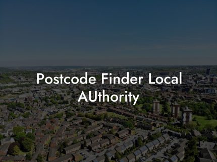 Postcode Finder Local AUthority - UK Postcode Database - CSV & MySQL Postcodes