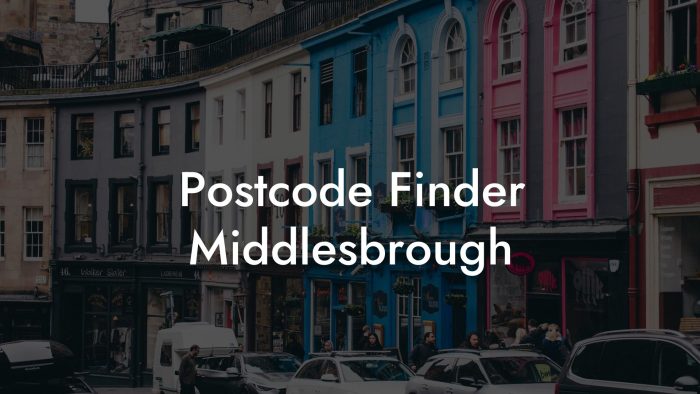 Postcode Finder Middlesbrough - UK Postcode Database - CSV & MySQL ...
