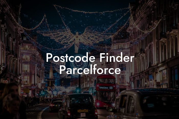 Postcode Finder Parcelforce - UK Postcode Database - CSV & MySQL Postcodes