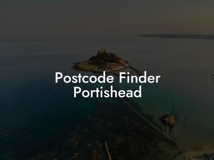 Postcode Finder Portishead - UK Postcode Database - CSV & MySQL Postcodes