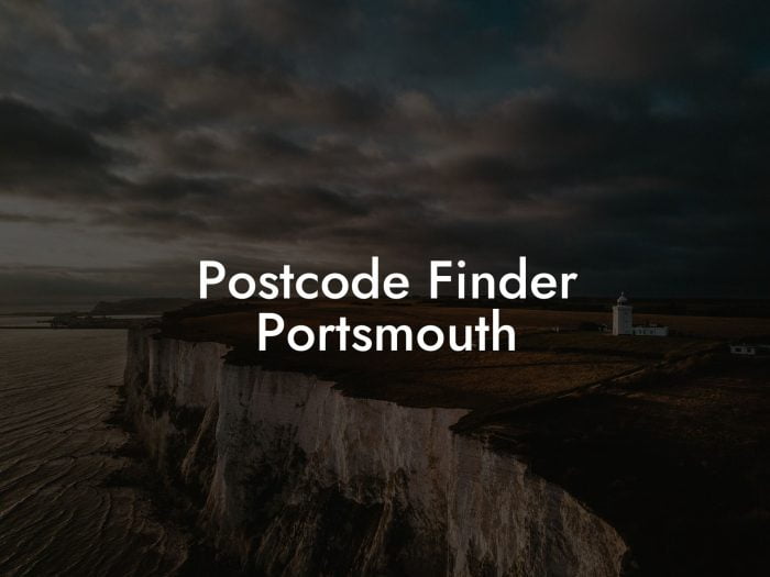Postcode Finder Portsmouth - UK Postcode Database - CSV & MySQL Postcodes