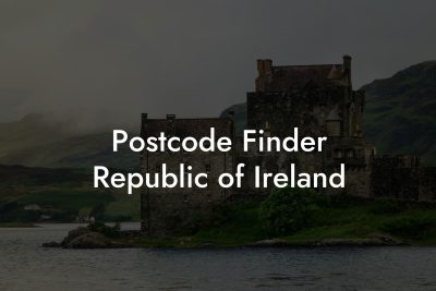 Postcode Finder Republic of Ireland - UK Postcode Database - CSV ...