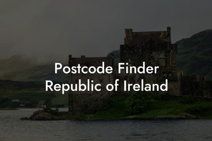 Postcode Finder Republic of Ireland - UK Postcode Database - CSV ...