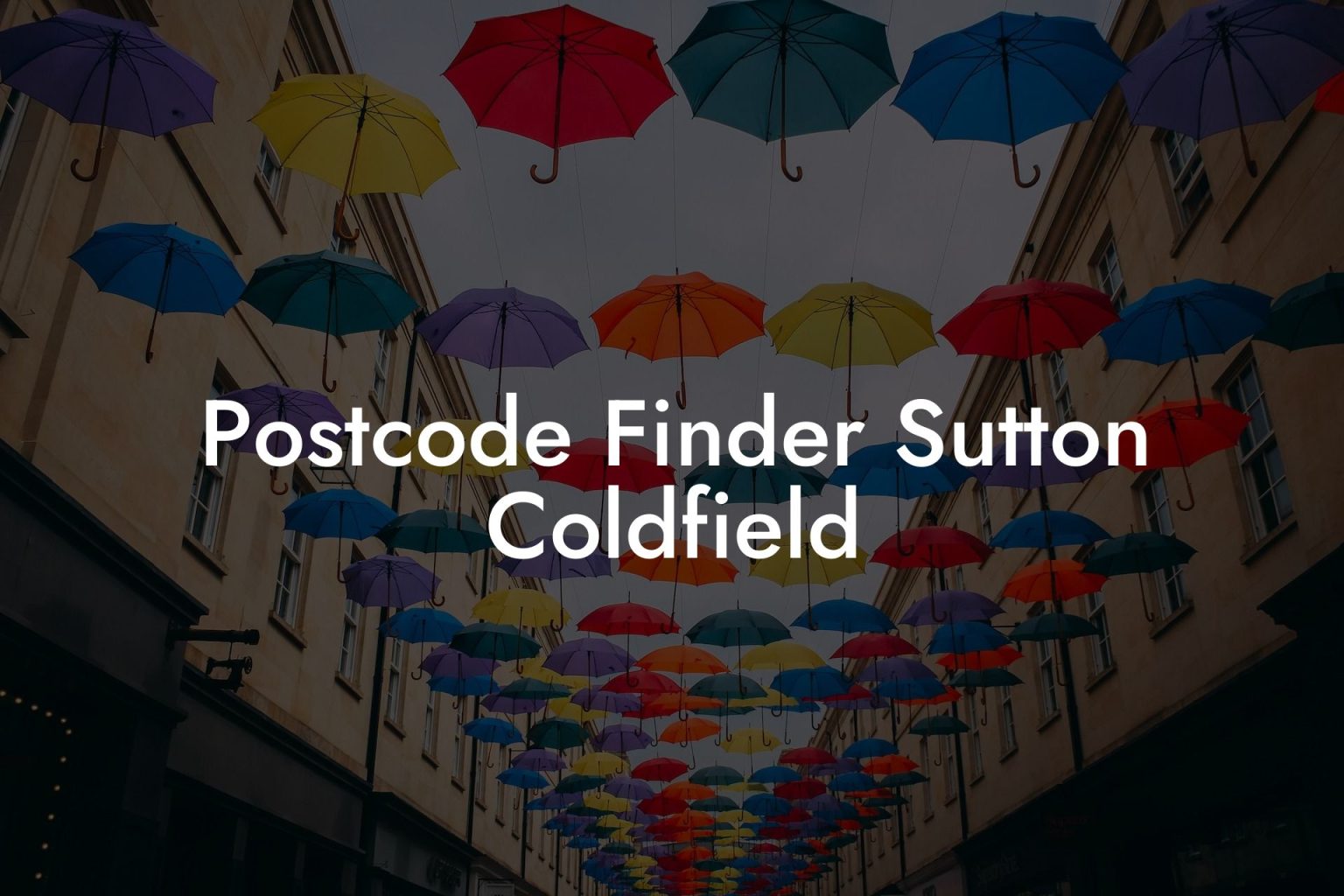 Postcode Finder Sutton Coldfield - UK Postcode Database - CSV & MySQL ...