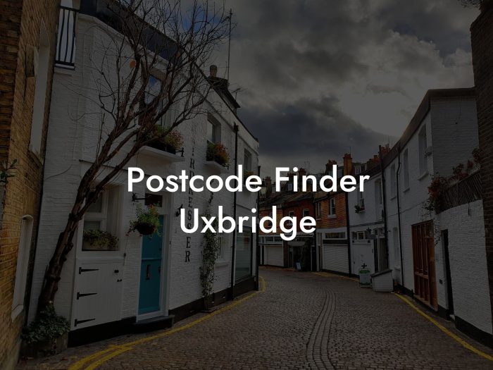 Postcode Finder Uxbridge - UK Postcode Database - CSV & MySQL Postcodes