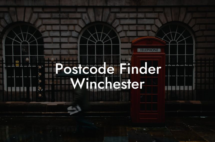 Postcode Finder Winchester - UK Postcode Database - CSV & MySQL Postcodes