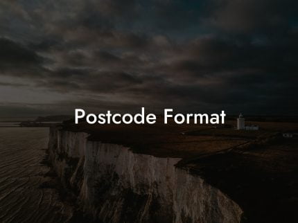 Postcode Format - UK Postcode Database - CSV & MySQL Postcodes