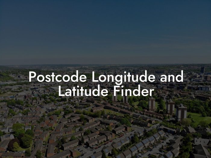 Postcode Longitude and Latitude Finder - UK Postcode Database - CSV ...