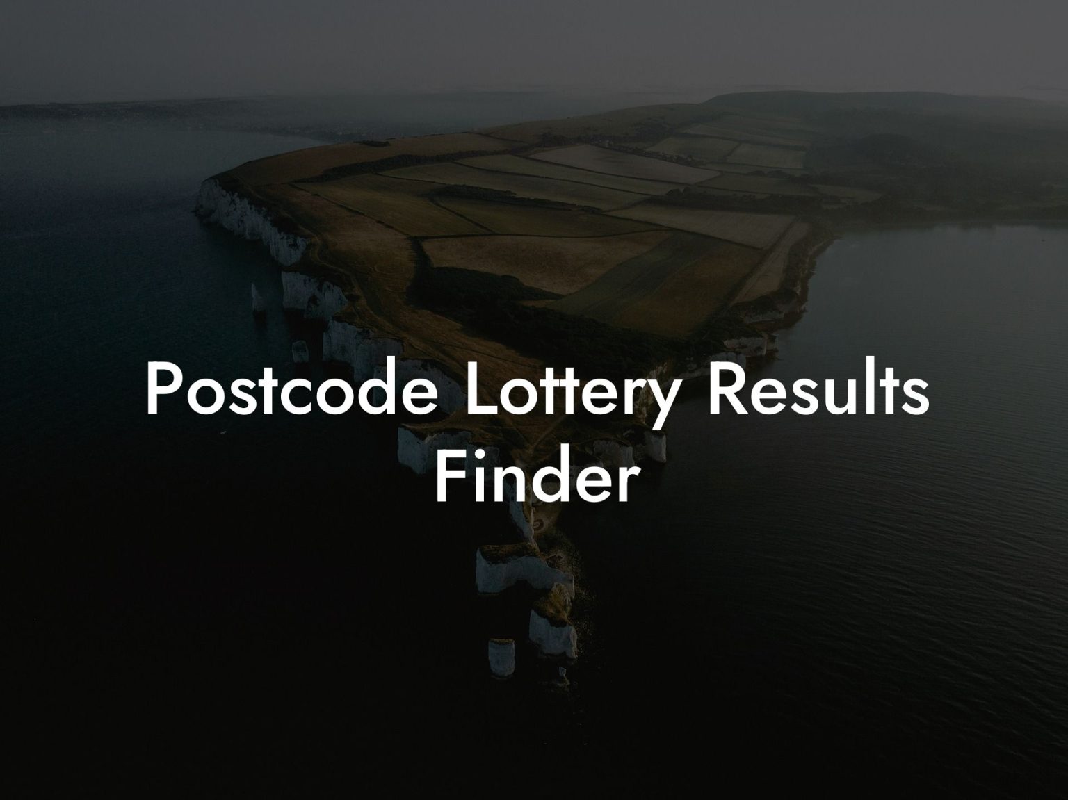 Postcode Lottery Results Finder - UK Postcode Database - CSV & MySQL Postcodes
