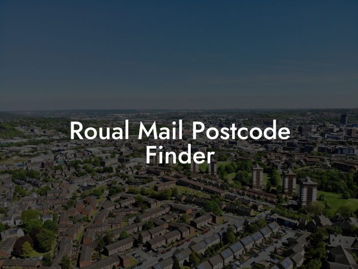 Roual Mail Postcode Finder - UK Postcode Database - CSV & MySQL Postcodes