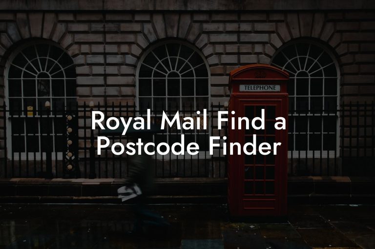 Royal Mail Find a Postcode Finder - UK Postcode Database - CSV & MySQL ...