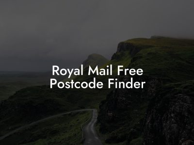 Royal Mail Free Postcode Finder - UK Postcode Database - CSV & MySQL ...