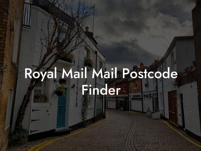 Royal Mail Mail Postcode Finder - UK Postcode Database - CSV & MySQL ...