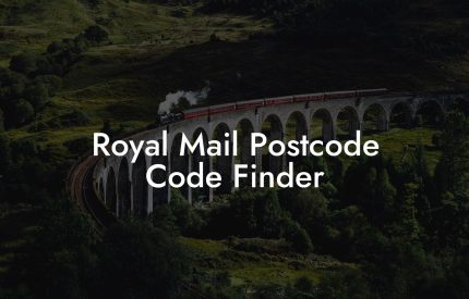 Royal Mail Postcode Code Finder - UK Postcode Database - CSV & MySQL ...