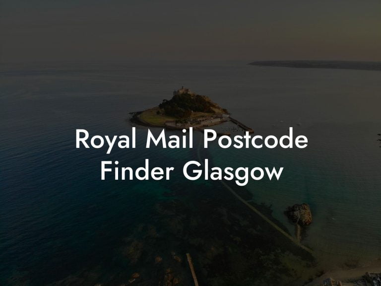 Royal Mail Postcode Finder Glasgow - UK Postcode Database - CSV & MySQL Postcodes