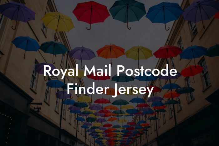 Royal Mail Postcode Finder Jersey - UK Postcode Database - CSV & MySQL ...