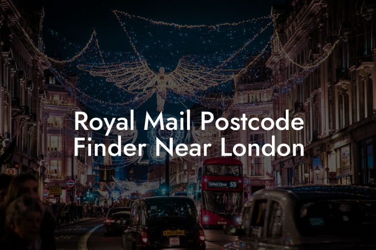 Royal Mail Postcode Finder Near London - UK Postcode Database - CSV ...