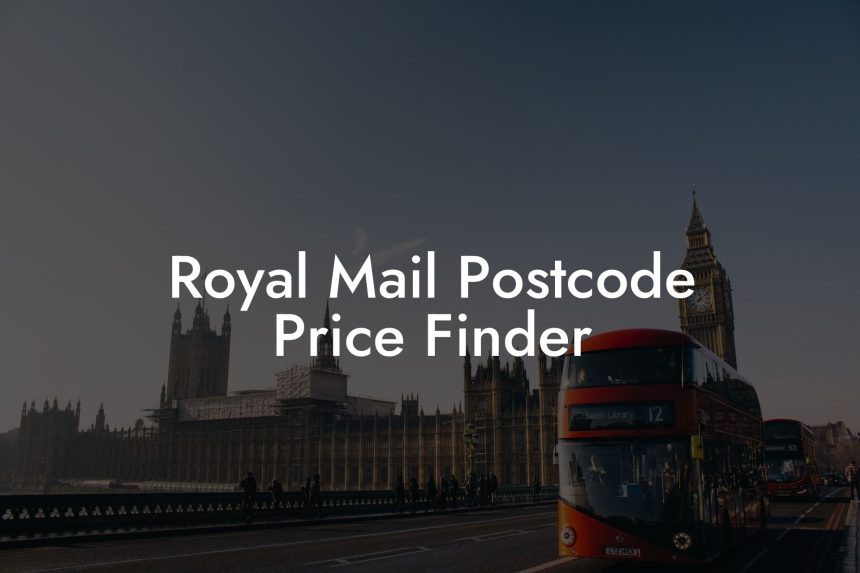 Royal Mail Postcode Price Finder - UK Postcode Database - CSV & MySQL ...