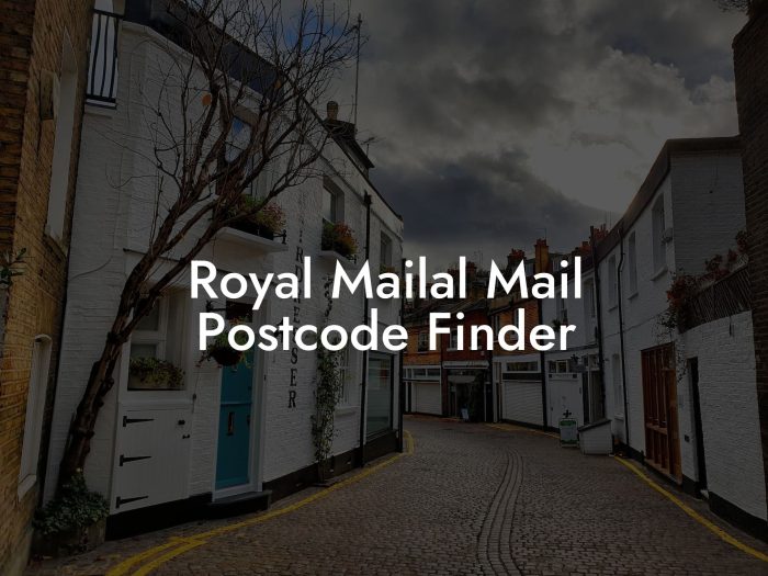 Royal Mailal Mail Postcode Finder - UK Postcode Database - CSV & MySQL Postcodes